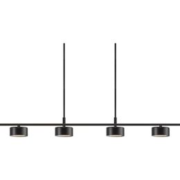 Nordlux LED Pendelleuchte "CLYDE", 4, H: 9cm, schwarz, Leuchten, Hängeleuchte,+LED,+Dimmer für Stimmungslicht,verstellbar