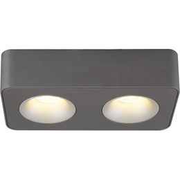 Globo LIGHTING LED Deckenstrahler "HANGARAU", 1 Stk., grau, Leuchten, Spot/grau/3000K/Flur/Wohnbereich/LxBxH: 1800x85x185mm