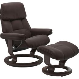 Relaxsessel stressless, B:88cm H:99cm T:77cm, braun, Leder BATICK: BATICK ist ein leicht korrigiertes, durchgefärbtes und genarbtes Möbelleder, bei