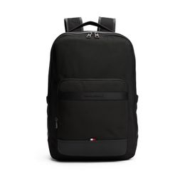 Tommy Hilfiger Freizeitrucksack "TH NYLON TRAVEL BACKPACK", schwarz, Lederimitat, Textil, unifarben, Rucksäcke, Unisex Travelrucksack, Reise,