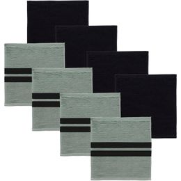 Sp&uuml;ltuch DDDDD, B:30cm L:30cm, gr&uuml;n, 100% Baumwolle, Geschirrt&uuml;cher, "Kombi-Set Basic & Baxter, 30x30 cm, aus 100% Baumwolle", optimale