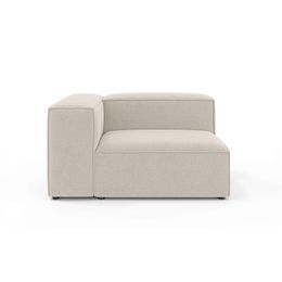 Sofa-Eckelement OTTO HOME, B:130cm H:72cm T:100cm, beige, 100% Polyester, Polsterelemente, "HAILY Sessel mit Armlehne links/rechts, Ma&szlig;e B/T/H: