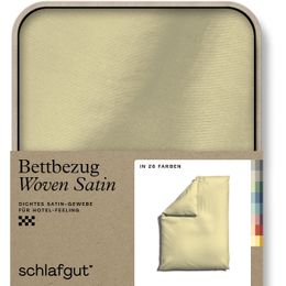 Bettbezug Schlafgut, B:155cm L:220cm, gelb, Mako-Satin, Obermaterial: 100% Baumwolle, Bettbezüge, "Woven Satin", besonders dicht gewebt, Mix & Match: