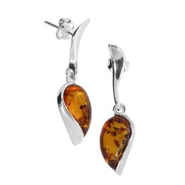OSTSEE-SCHMUCK Damen Paar Ohrh&auml;nger "- Elida - Silber 925/000 - Bernstein", Silber 925 (Sterlingsilber), silber, Silber 925 (Sterlingsilber), Ohrringe