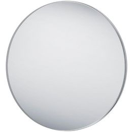 Dekospiegel, B:80cm H:80cm T:2,8cm Ø:80cm, silber, Mirrors and More, Metall, Spiegel, "Britney", Wandspiegel, rund, Ø 80 cm, Metallrahmen