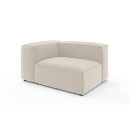 Sofa-Eckelement OTTO HOME, B:130cm H:72cm T:100cm, beige, 100% Polyester, Polsterelemente, "HAILY Sessel mit Armlehne links/rechts, Maße B/T/H: