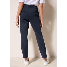 Cecil Damen Jogger Pants, blau, Gr. XXL, unifarben, Stoff, 67% Viskose, 28% Nylon, 5% Elasthan, Hosen, Middle Waist