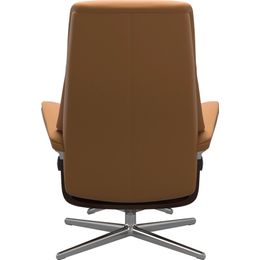 Relaxsessel stressless, B:78cm H:108cm T:78cm, braun, Wohnzimmer, Sessel, "View", mit Cross Base, Gr&ouml;&szlig;e S, M & L, Holzakzent Braun