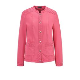 GOLDNER Damen Kurzjacke "Kurzgröße Jeansjacke", rosa, Gr. 23, Obermaterial: 55% Lyocell CLY. 43% Baumwolle CO. 2% Elasthan EL., Jacken
