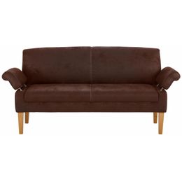 K&uuml;chensofa Home Affaire, B:152cm H:52cm T:53cm, braun, Microfaser in Antiklederoptik (100% Polyester);Microfaser in Antiklederoptik (100% Polyester),