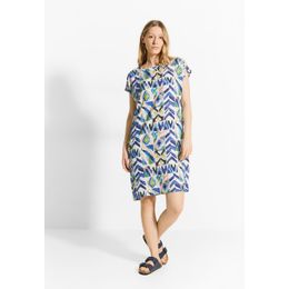Cecil Damen Sommerkleid, wei&szlig;, Gr. XXL, bedruckt, Stoff, 100% Viskose, Kleider, aus Viskose