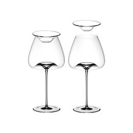 ZIEHER Rotweinglas "Weingl&auml;ser + Deckel Vision Balanced 850 ml 2er Set transparent", 2 tlg., transparent, Trinkgef&auml;&szlig;e