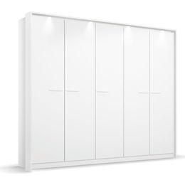 Drehtürenschrank Rauch, B:230cm H:212cm T:58cm, weiß, Holzwerkstoff, Schränke, "Kleiderschrank Schrank Garderobe Wäscheschrank Ankleide OTELI", inkl.
