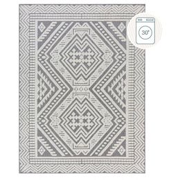 Teppich FLAIR RUGS, B:80cm H:8mm L:160cm, grau, Kunstfaser, Wohnzimmer, Teppiche, "Jaipur"