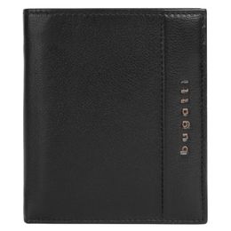 Bugatti Damen Geldb&ouml;rse "NOME", schwarz, Leder, leicht gl&auml;nzend, unifarben, Kleinlederwaren, echt Leder