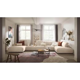 Wohnlandschaft Musterring, B:504cm H:81cm T:204cm, beige, Sofas, "Lucia U-Form", Cord-Bezug, inklusive Kopfst&uuml;tze, Gesamtbreite 524 cm