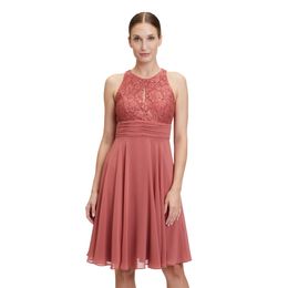 Vera Mont Damen Abendkleid "Damen Abendkleid mit Spitze", braun, Gr. 44, Obermaterial: 100% Polyester. Futter: 100% Polyester., Kleider, Spitze