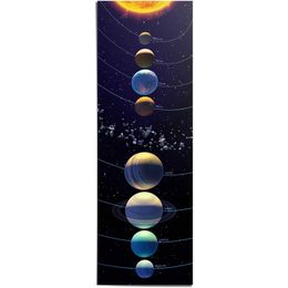 Poster Reinders, B:53cm H:158cm, schwarz, Papier, Bilder, "Planeten des Universums"