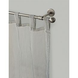 Gardinenstange Garesa, L:410cm &Oslash;:16mm, silber, Metall, Wohnzimmer, Gardinenstangen, "BOLTI", Vorhanggarnitur, verl&auml;ngerbar, Wandmontage, ohne Ringe
