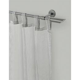 Gardinenstange Garesa, L:470cm &Oslash;:16mm, silber, Holzwerkstoff, Metall, Wohnzimmer, Gardinenstangen, "ZYLI", Vorhanggarnitur, verl&auml;ngerbar, Knopf