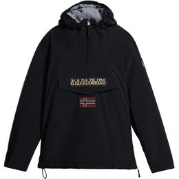Napapijri Herren Regenjacke "RAINFOREST", schwarz, Gr. XXL, unifarben, Obermaterial: 100% Polyamid. Beschichtung: 100% Polyurethan. Futter: 100%