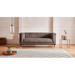 2-Sitzer Home Affaire, B:180cm H:71cm T:85cm, braun, Luxus-Microfaser Lederoptik (100% Polyester), Scheuertouren: 40.000, Pilling: 4;Samtoptik (100%