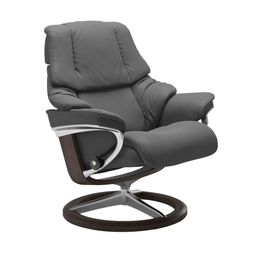 Relaxsessel stressless, B:92cm H:100cm T:80cm, grau, Leder BATICK: BATICK ist ein leicht korrigiertes, durchgef&auml;rbtes und genarbtes M&ouml;belleder, bei