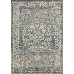 Teppich the carpet, B:240cm H:4mm L:340cm, grau, Polypropylen, Flur, Teppiche, "Palma Orient", Outdoor moderner robuster In und Outdoor Teppich