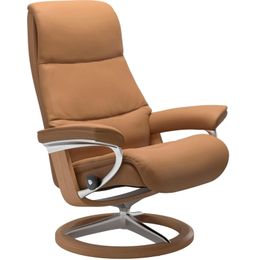 stressless "View" mit Signature Base, Gr&ouml;&szlig;e M,Gestell Eiche