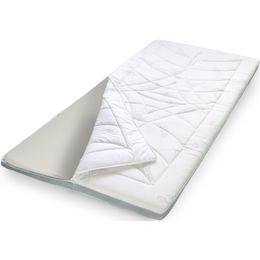 Topper Stendebach, B:200cm H:8cm L:200cm, grau, Viscoschaum, Topper, "Topper Softtop Luxus TENCEL Viscoschaum", ideal für drucksensitive Menschen