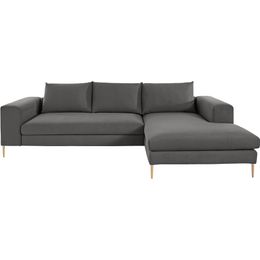 Polsterecke OTTO products, B:297cm H:83cm T:170cm, grau, Luxus-Microfaser: aus recycleten Textilien (100% PES), Sofas, "Finnja, softer, legerer