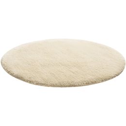 Badematte HOMIE LIVING, H:30mm, beige, Polyester, Badematten, "Porto Azzurro", Badteppich, uni, rechteckig & rund, waschbar, Badezimmerteppich