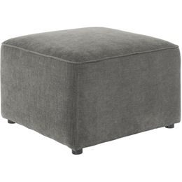 Hocker Home Affaire, B:70cm H:47cm T:70cm, grau, 100% Polyester, Wohnzimmer, Hocker, "Sundstrup", Modulserie, individuelle Zusammenstellung