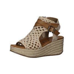 Blowfish Damen Keilsandalette "Blowfish Sandalen Textil", Gr. 41, braun, Textil, Schuhe