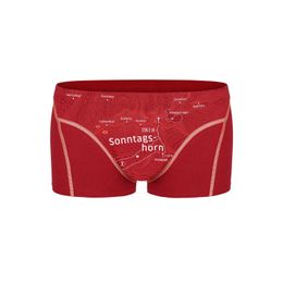 Ein schöner Fleck Erde Herren Boxershorts "Boxershort 1er Pack", EIN SCHÖNER FLECK ERDE, Gr. S, rot, Obermaterial: 95% Baumwolle CO(Bio). 5% Elasthan EL., Unterhosen