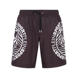 Plein Sport Herren Badehose "Tiger", schwarz-wei&szlig;, Gr. S, Obermaterial: 100% Polyester, Badehosen