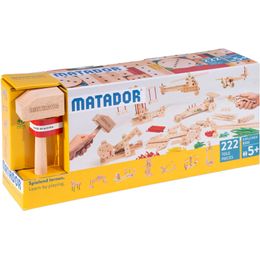 Holzbaukasten Matador "Matador Explorer E222", bunt, Spielbausteine, Kinder, Holz