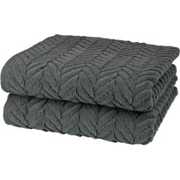 Handt&uuml;cher Ross, B:50cm L:100cm, grau, Frottier, Obermaterial: 100% Baumwolle, Handt&uuml;cher, "Sensual 9001", 100% Baumwolle
