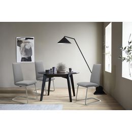Polsterstuhl stressless, B:53cm H:105cm T:60cm, grau, Leder BATICK: BATICK ist ein leicht korrigiertes, durchgef&auml;rbtes und genarbtes M&ouml;belleder, bei