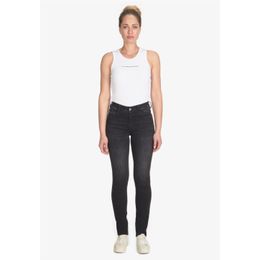 Damen Slim-fit-Jeans "PULPHIGH", schwarz, Gr. 29, Le Temps Des Cerises, unifarben, 95% Baumwolle, 4% Polyester, 1% Elasthan, Jeans, mit hohem Bund