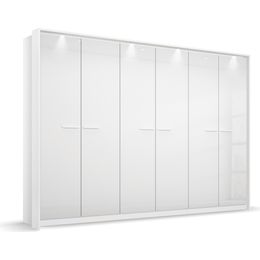 Drehtürenschrank Rauch, B:275cm H:212cm T:58cm, weiß, Holzwerkstoff, Schränke, "Kleiderschrank Schrank Garderobe Wäscheschrank Ankleide OTELI", inkl.