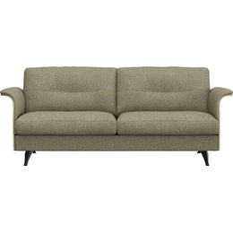 2,5-Sitzer FLEXLUX, B:191cm H:81cm T:91cm, grün, 62% Polyester/17%Baumwolle/14%Viscose/7%Leinen, Sofas, "Glow Sofa, Couch", Premium-Sitz: Kaltschaum