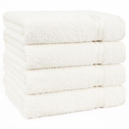 Handtuch Set HAMMETEX, B:50cm L:100cm, beige, Frottier, Baumwolle, Handt&uuml;cher, "4er Set Handt&uuml;cher 50x100 cm, 100% Baumwolle, Weich & Saugstark", mit
