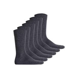 Gant Herren Kurzsocken "Socken 6er Pack", Gr. 43, grau, Obermaterial: 73% Baumwolle CO. 24% Polyamid PA. 2% Elasthan EL. 1% Polyester PES., Socken