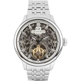 Carl von Zeyten Damen Automatikuhr "St. Georgen", grau, Armbanduhren, Armbanduhr, mechanische Uhr, Herrenuhr, Made in Germany