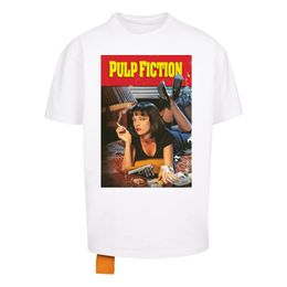 Merchcode T-Shirt 'Pulp Fiction Poster' Herren Gr&ouml;&szlig;e 4XL hellbraun / blutrot / schwarz / wei&szlig;
