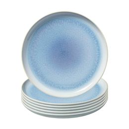 Fr&uuml;hst&uuml;cksteller "Fr&uuml;hst&uuml;cksteller Crafted &oslash; 21 cm 6er Set", L:21cm, blau, LIKE. BY VILLEROY & BOCH, Speiseteller