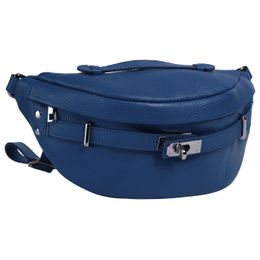 Samantha Look Damen G&uuml;rteltasche, blau, Leder, clean, Taschen, echt Leder, Made in Italy