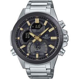 CASIO EDIFICE Smartwatch "ECB-30D-2AEF", ohne eSIM, silber, Smartwatches, Armbanduhr, Herrenuhr, Edelstahlarmband, Bluetooth,bis 10 bar wasserd.