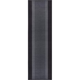Teppich Hanse Home, B:80cm H:9mm L:500cm, schwarz, Kunstfaser, Wohnzimmer, Teppiche, "Band", Kurzflor, weich, L&auml;ufer Gr&ouml;&szlig;en, Wohnzimmer,